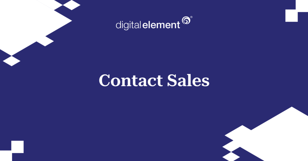 Contact Digital Element's Sales Team
