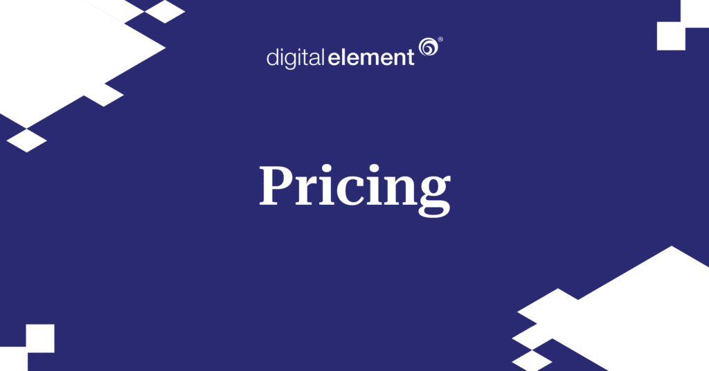 Digital Element Pricing Page